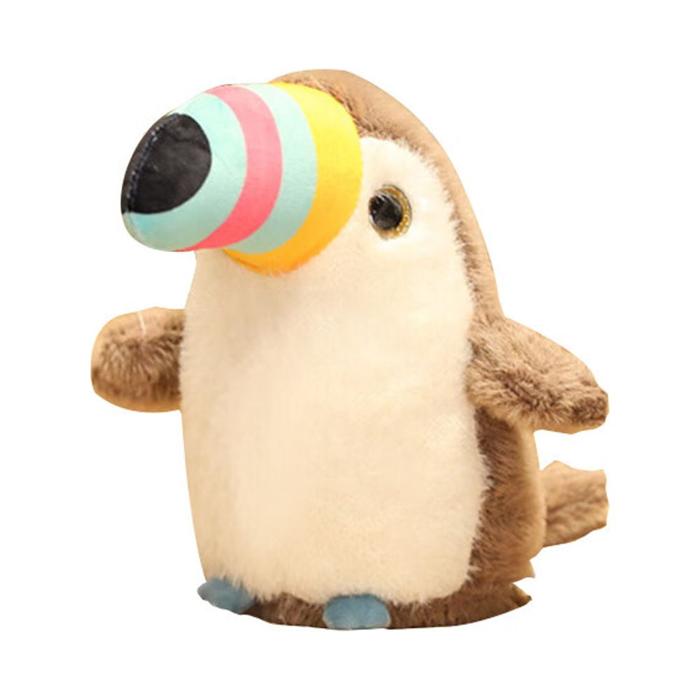 KLZO Rainbow Mouth Big Mouth Penguin Plush Toy: Toucan Doll Turned ...