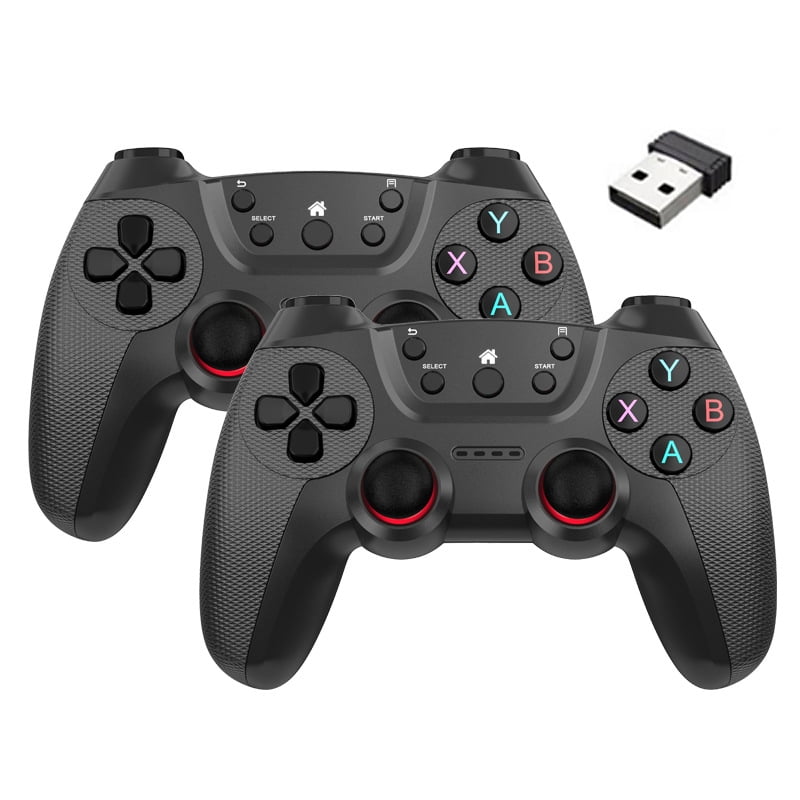 KM-029 Dual 2.4G Wireless Controllers with One USB Transmitter - For PC ...