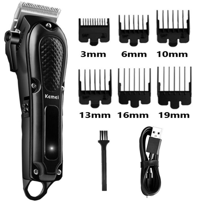 KM-1071 rechargeable hair clipper cordless beard hair trimmer for men ...