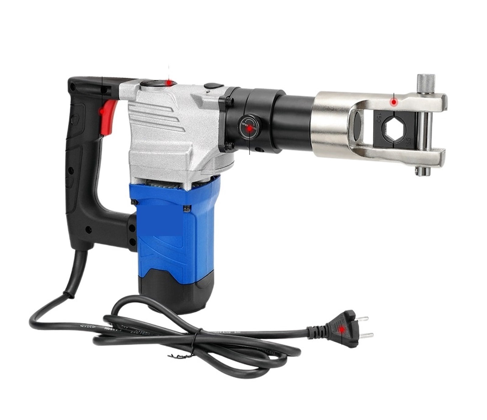 KM-300/KM-300C In-line Electric Power Cable Crimping Tool, 10-300mm² ...