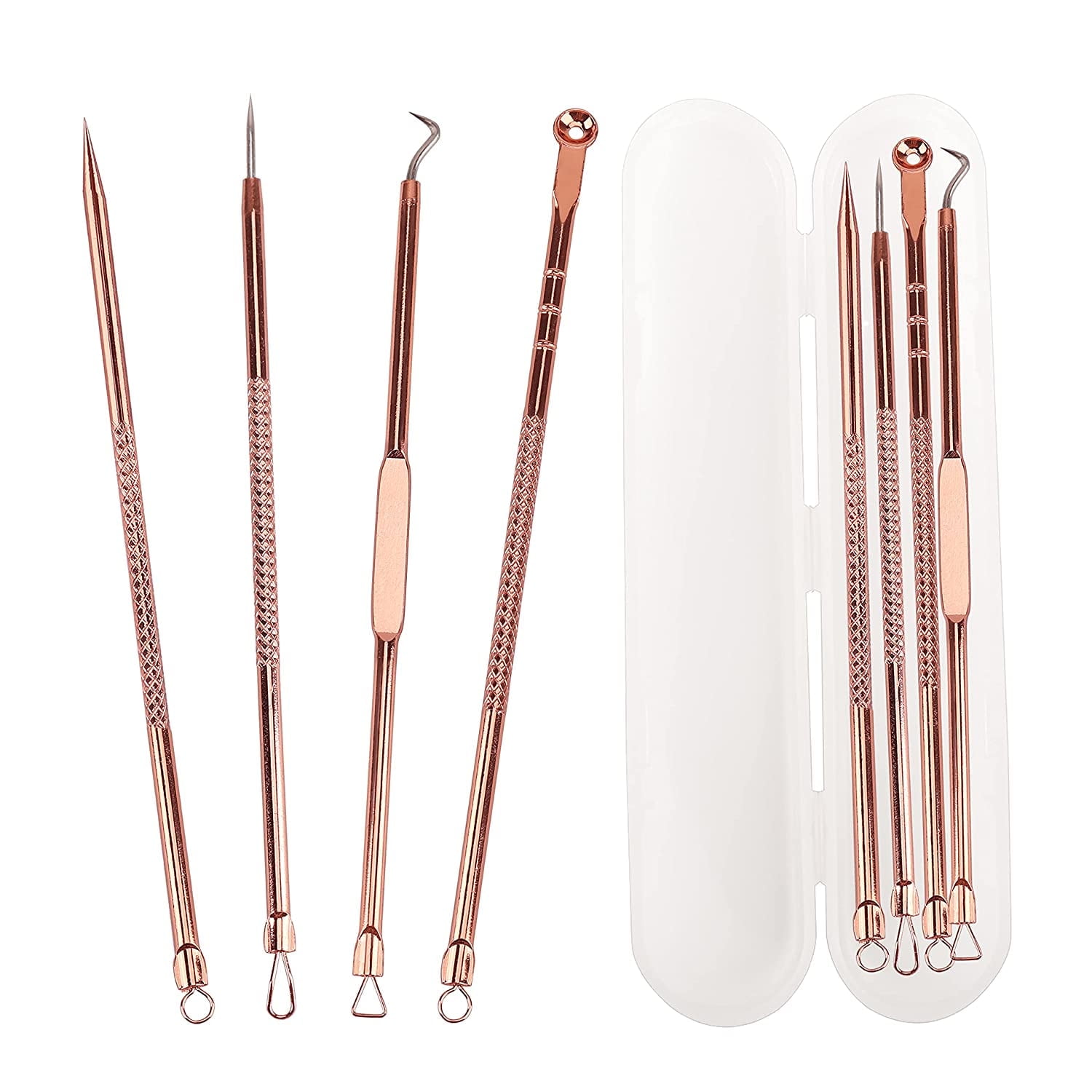 KM Blackhead Remover Tool, Pimple Popping Set, Stainless Steel Acne ...