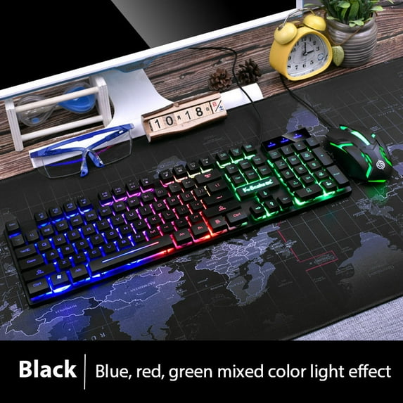 KM320 Keyboard And Mouse Set Waterproof Luminous Game Backlit Keyboard ...