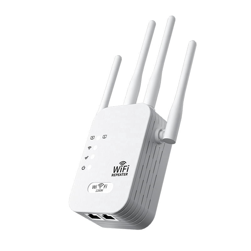 WiFi Extender Signal Booster,1200Mbps Dual Band (5GHz/2.4GHz) WiFi ...