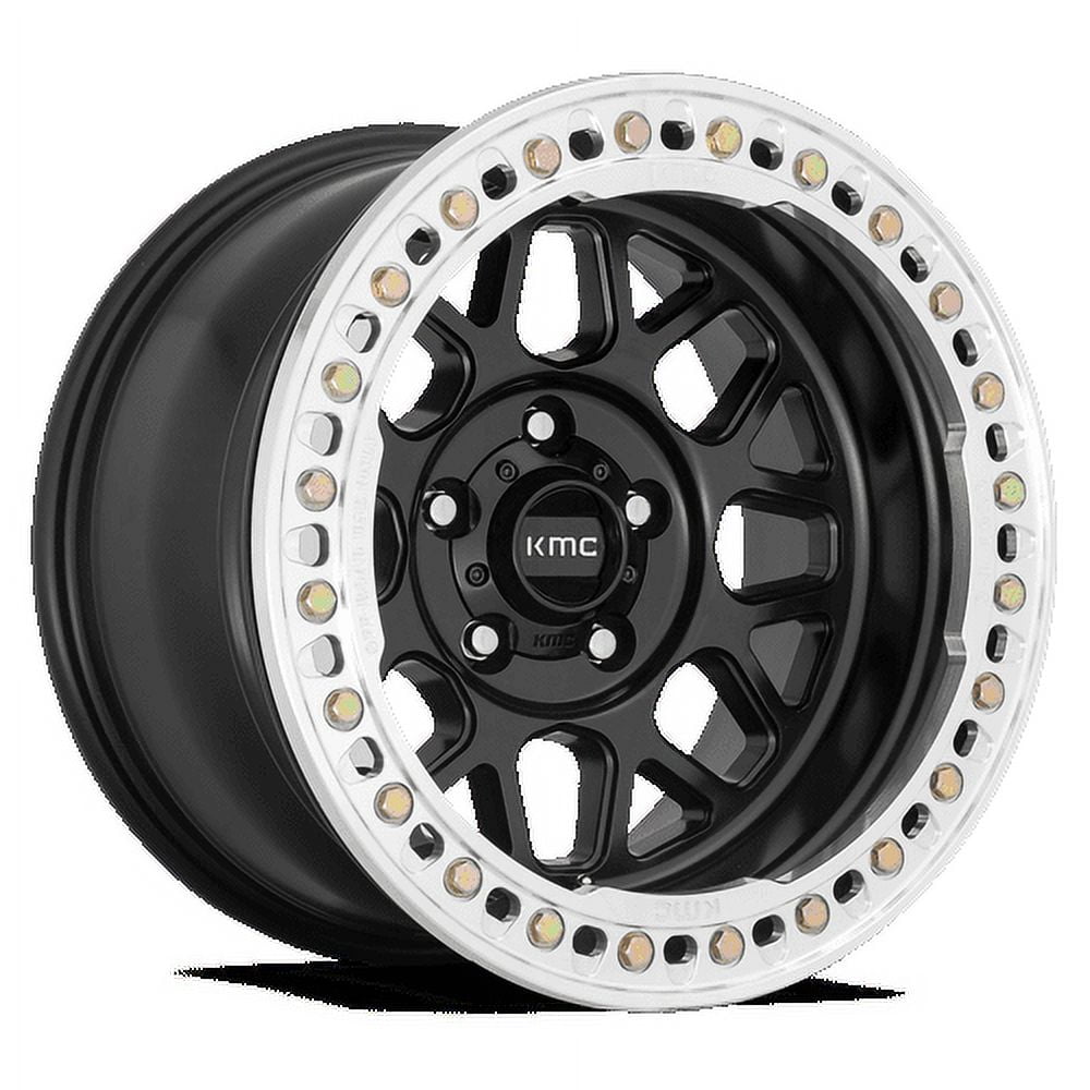 KMC Aluminum Rim KM235 GRENADE CRAWL 17X9in Satin Black Finish ...