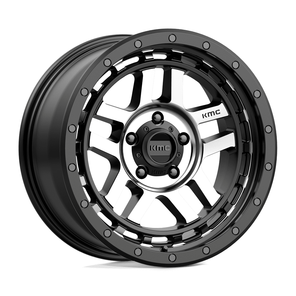 KMC Aluminum Rim KM540 RECON 18X8.5in Satin Black Machined Finish ...