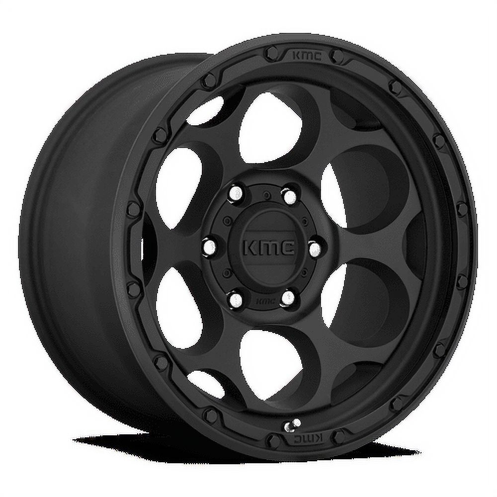 KMC Aluminum Rim KM547 CARNAGE 17X9in Satin Black with Gray Tint Finish ...