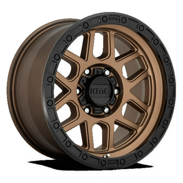 KMC Aluminum Rim KM544 MESA 18X9in Matte Bronze with Black Lip Finish ...