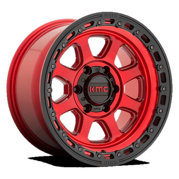 KMC Aluminum Rim KM548 CHASE 20X9in Candy Red with Black Lip Finish ...