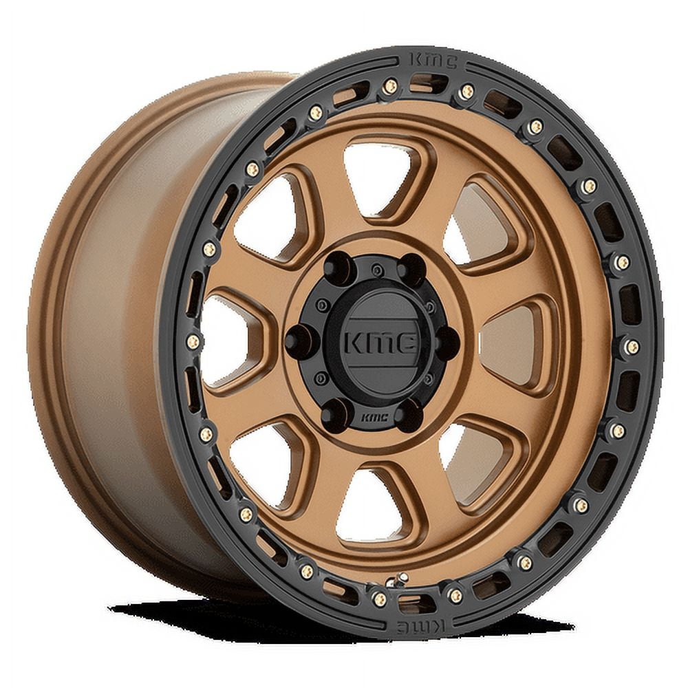KMC Aluminum Rim KM548 CHASE 20X9in Matte Bronze with Black Lip Finish ...