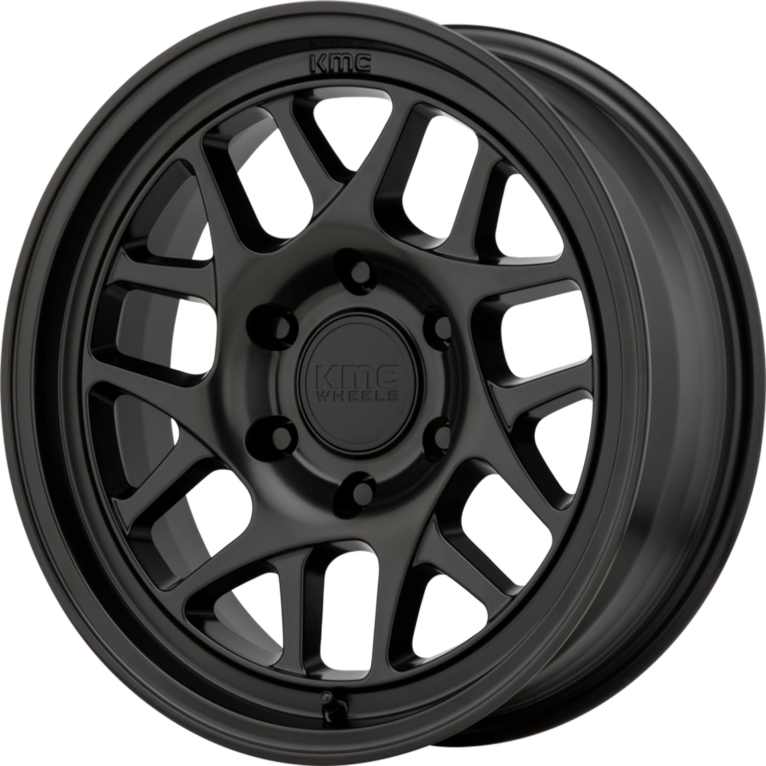 KMC Aluminum Rim KM717 BULLY OL 16X8in Satin Black Finish ...