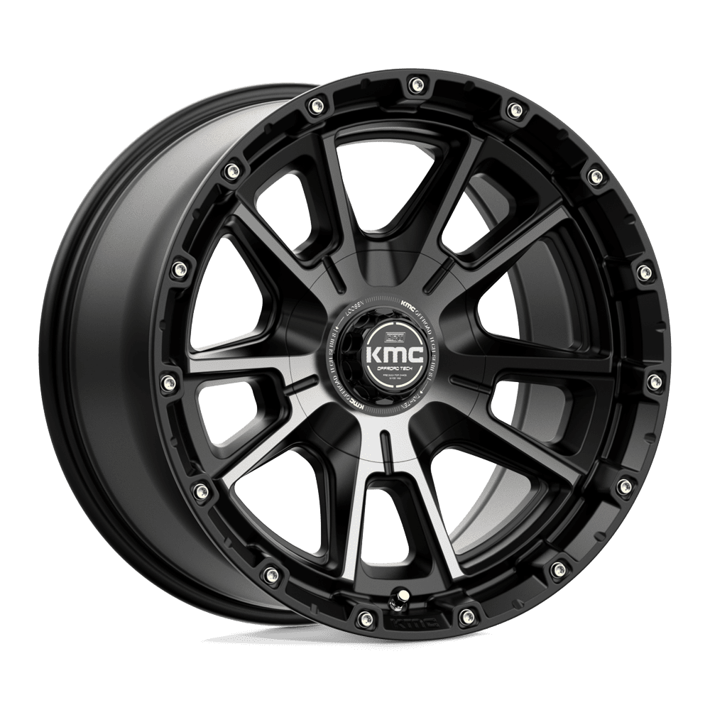 KMC Cast Aluminum Rim KM100 20X9 5X5.0/5.5 S-BLK GTCC 18MM ...