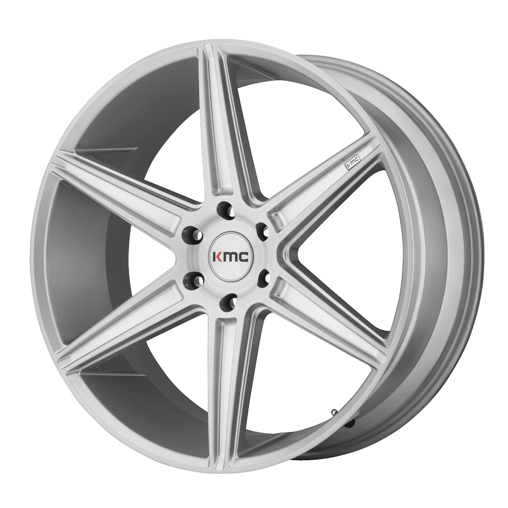 KMC Cast Aluminum Rim KM712 24X10 6X5.5 BRUSHED SLV 30MM, KM71224062430 ...