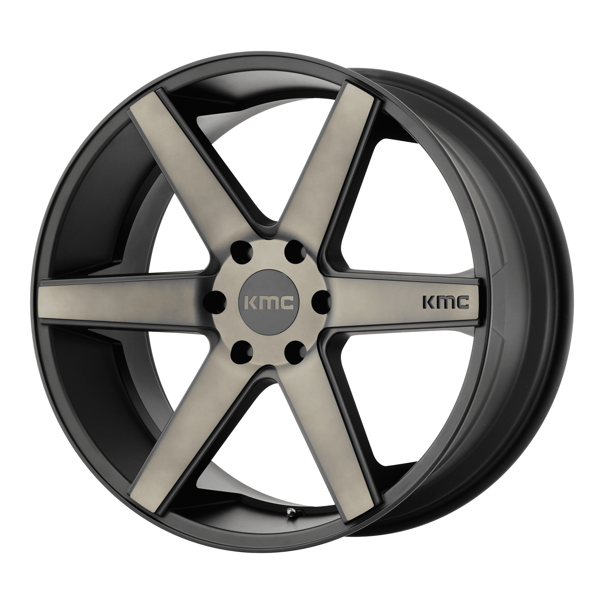 KMC DISTRICT TRUCK 20X8.5 6X135 38ET 66.9CB MATTE BLACK DARK TINT WHEEL ...