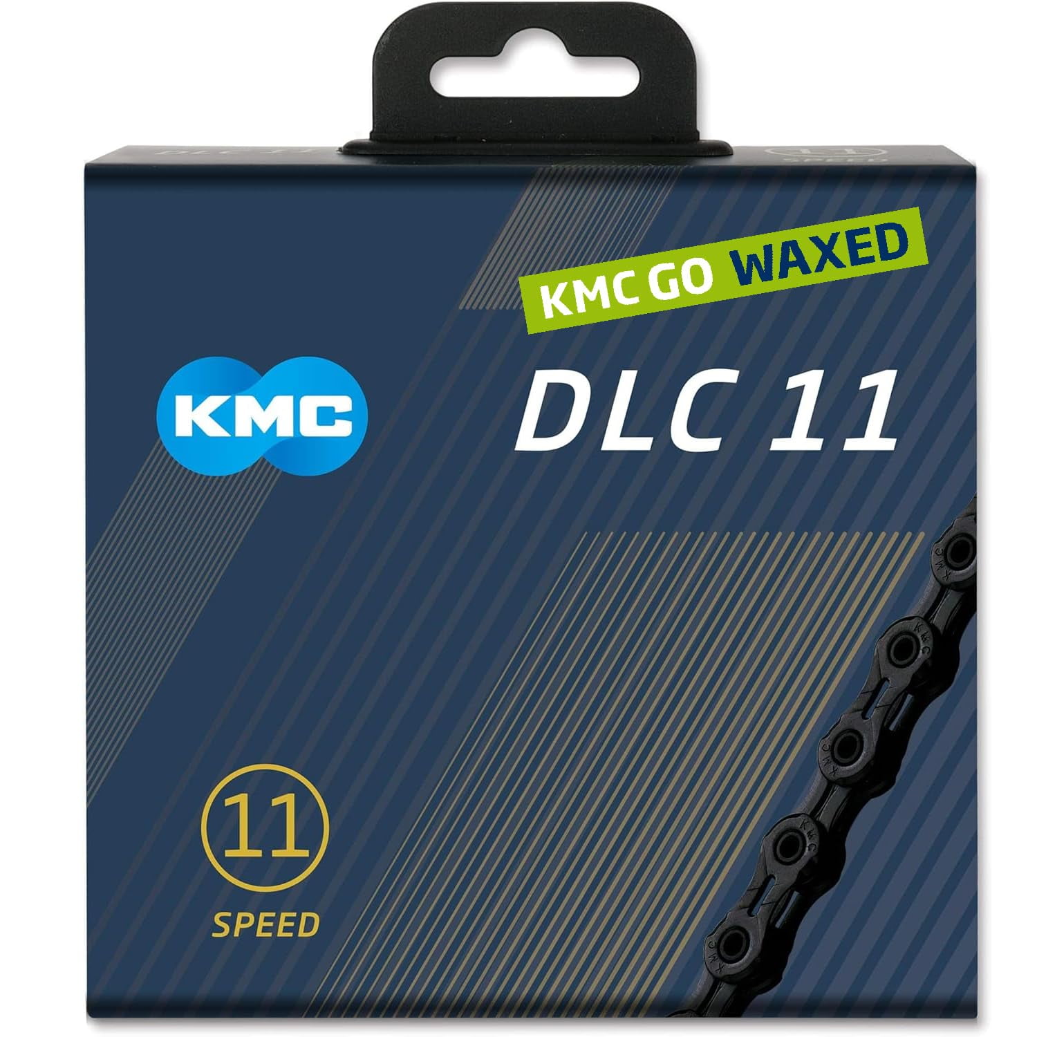 KMC DLC 11 Black Waxed 118L chain - Walmart.com