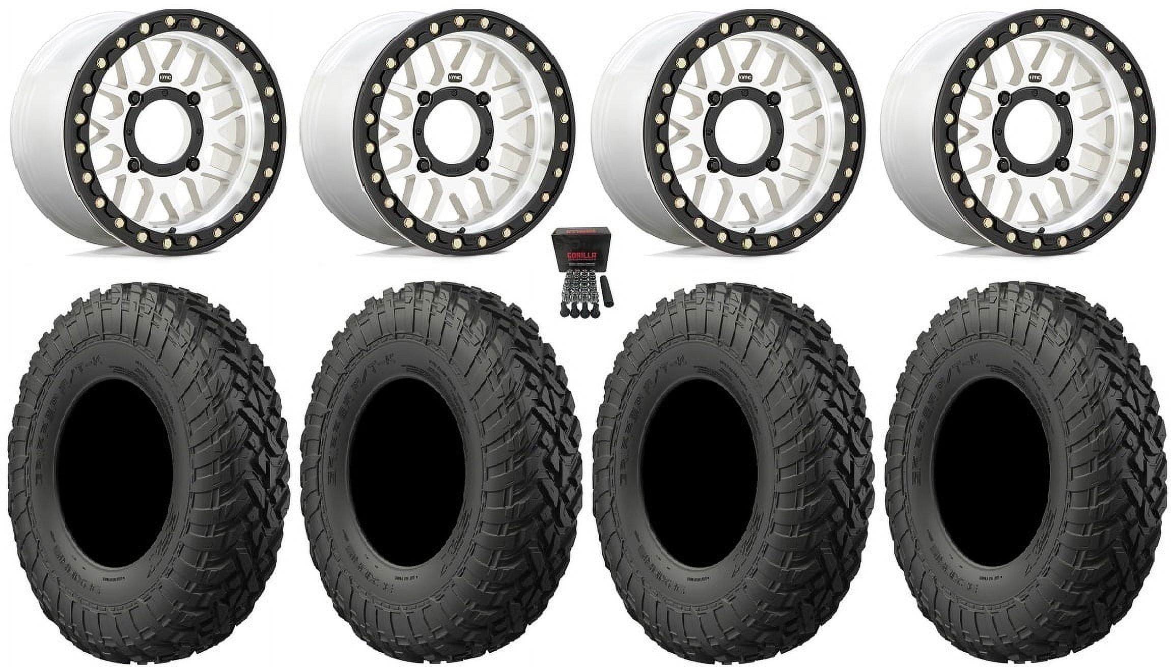 KMC Grenade Bdlk 15" Wheels Mh +10mm 32" Gripper T/R/K Tires ...
