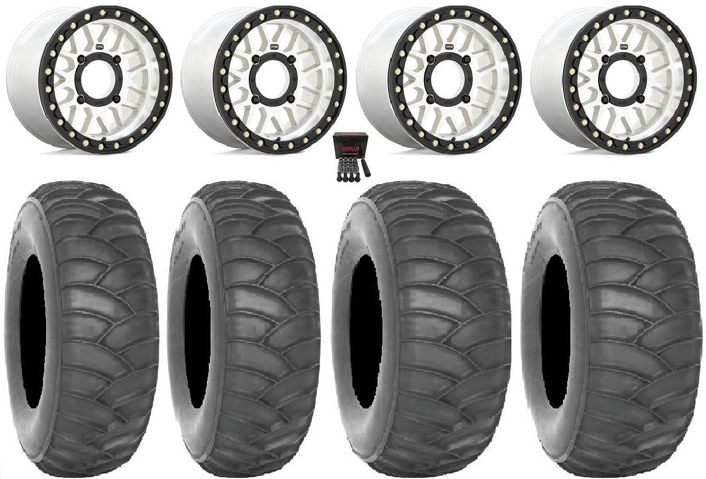 KMC Grenade Bdlk 15" Wheels Mh +10mm 32" SS360 Tires Sportsman RZR ...