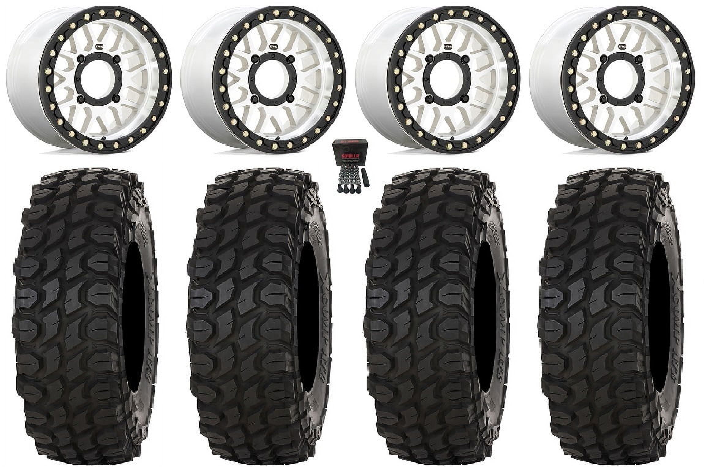 KMC Grenade Bdlk 15" Wheels Mh +10mm 35" XComp ATR Tires Can-Am ...