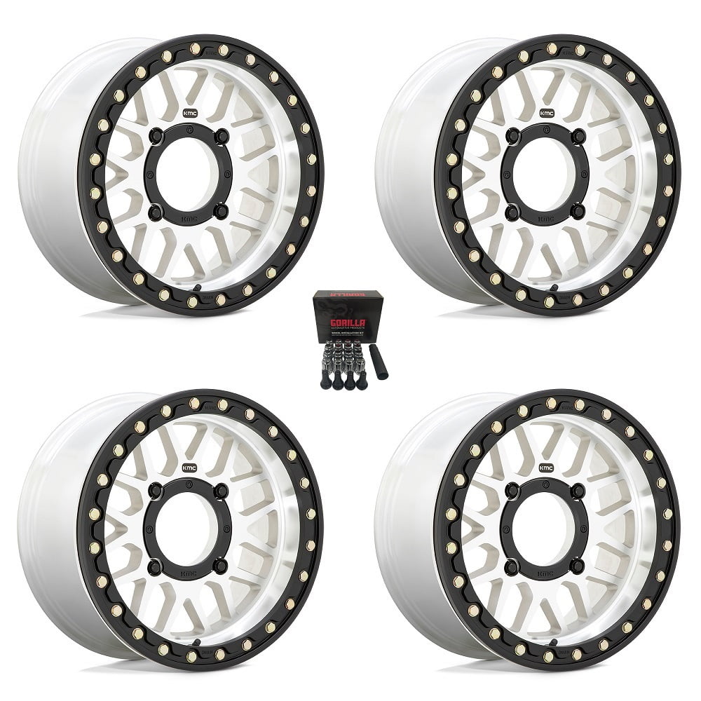 KMC Grenade Beadlock 15x10 Wide Wheels Mh (+38mm) Can-Am Commander ...