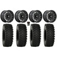 KMC Impact 15" Wheels Black 32" ATX470 Tires Polaris RZR XP 1000 / PRO ...