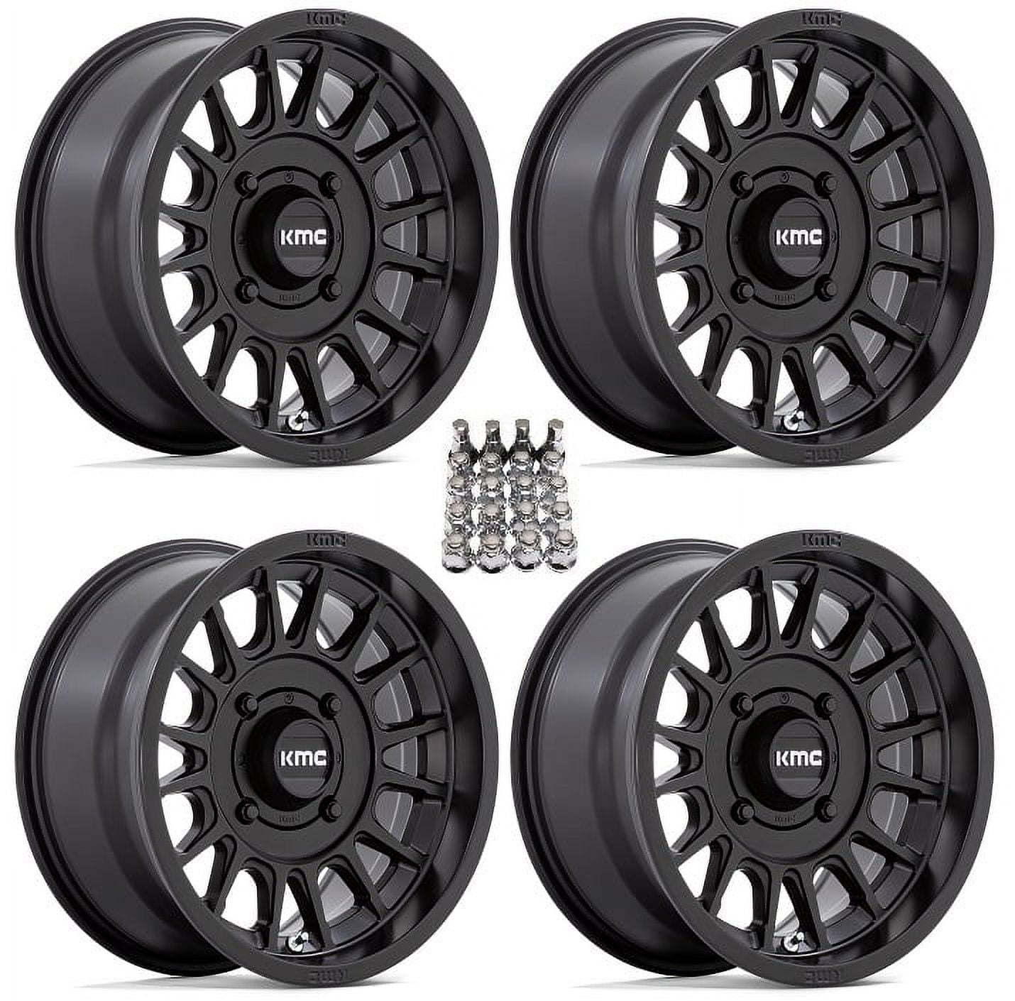 KMC Impact 15" Wheels Black Can-Am Commander Maverick Renegade ...