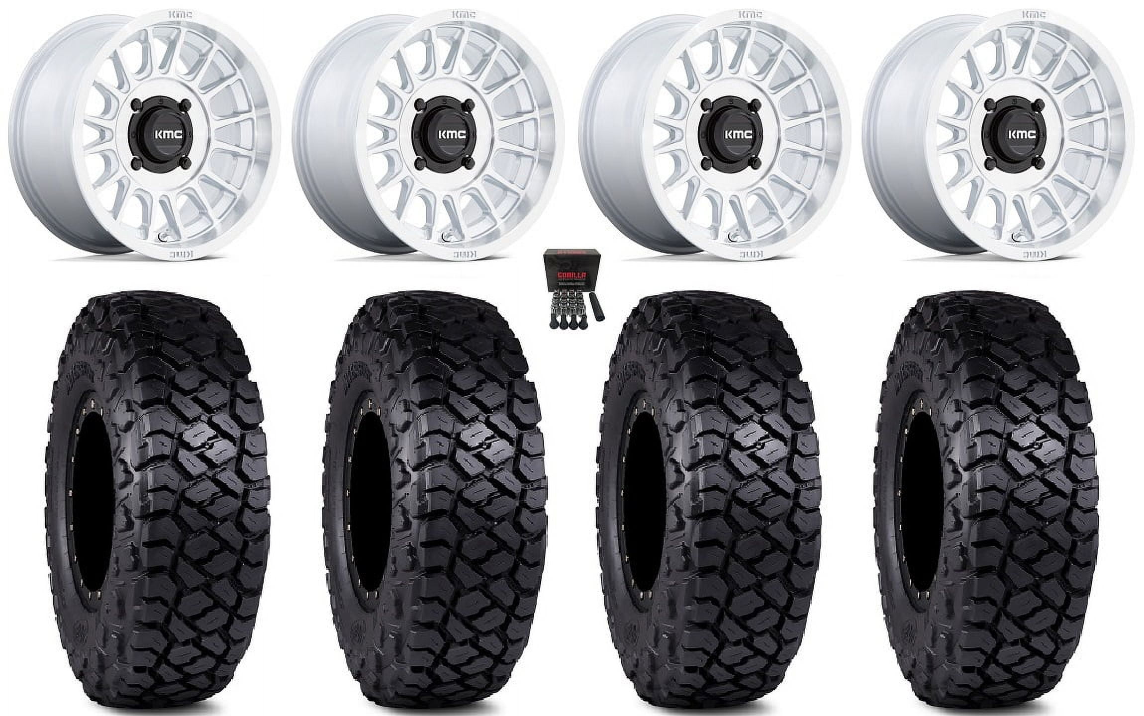 KMC Impact 15" Wheels Machined 30" Intersect Tires Can-Am Commander ...