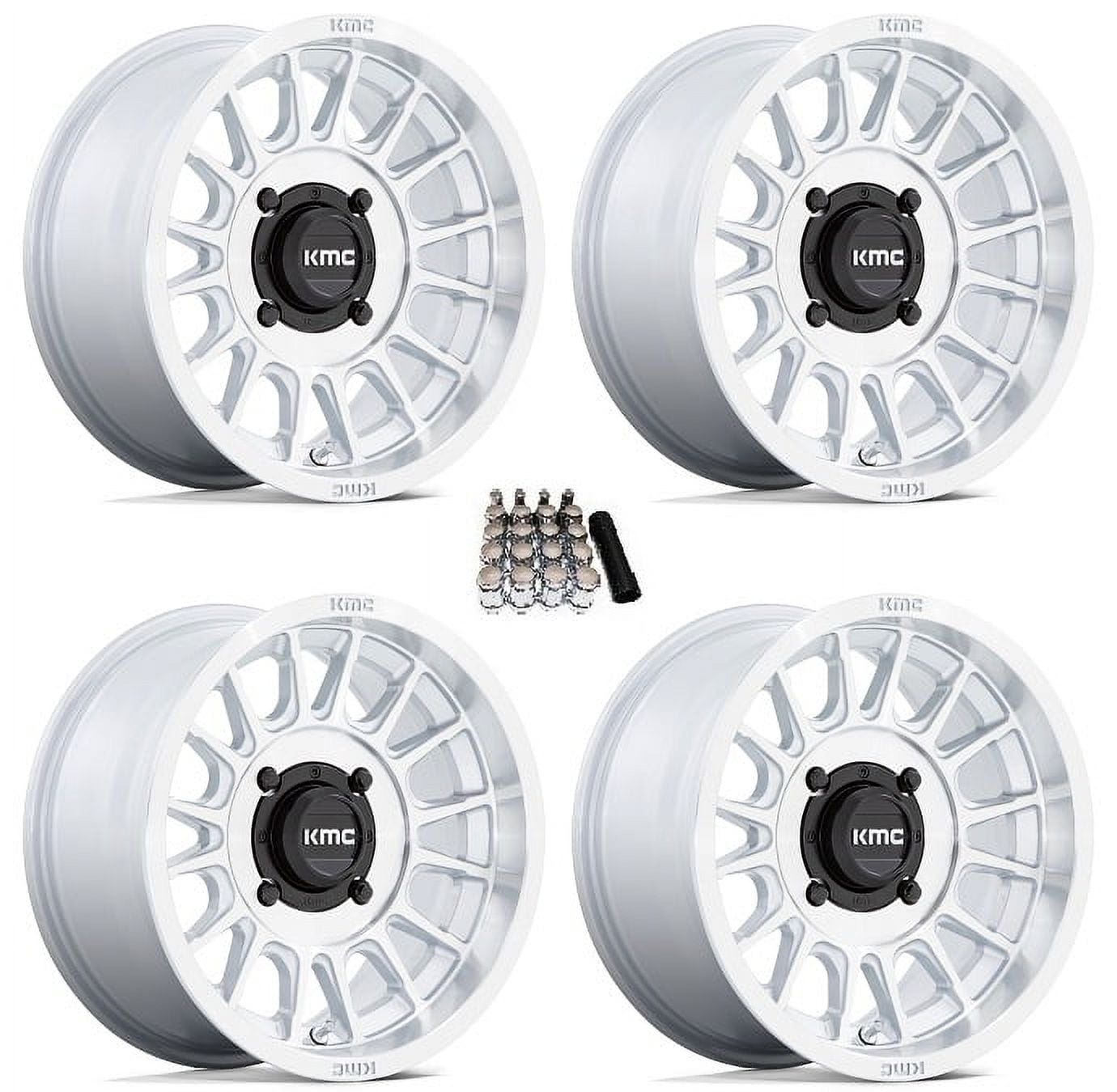 KMC Impact 15" Wheels Machined Polaris RZR 1000 XP / Ranger XP 900/1000 ...