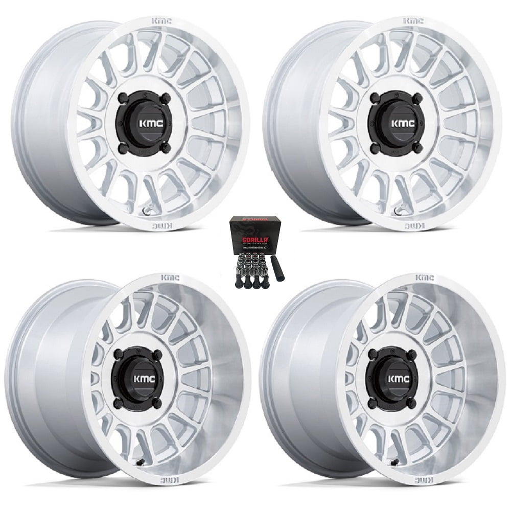 KMC Impact 15x10 Wide Wheels Machined Can-Am Maverick X3 / Honda ...