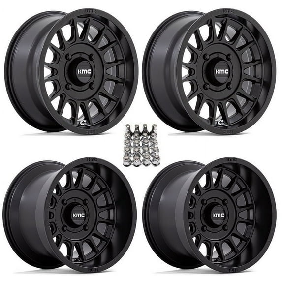 KMC Impact 15x7/15x10 Wheels Black Sportsman RZR Ranger - Walmart.com