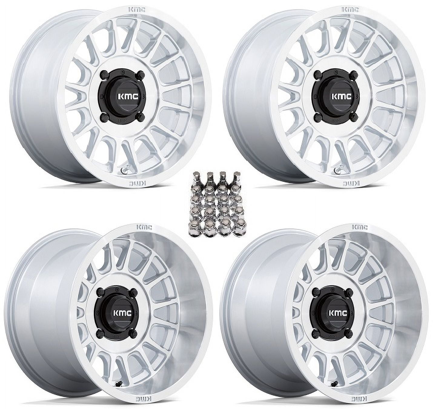 KMC Impact 15x7/15x10 Wheels Machined Sportsman RZR Ranger - Walmart.com