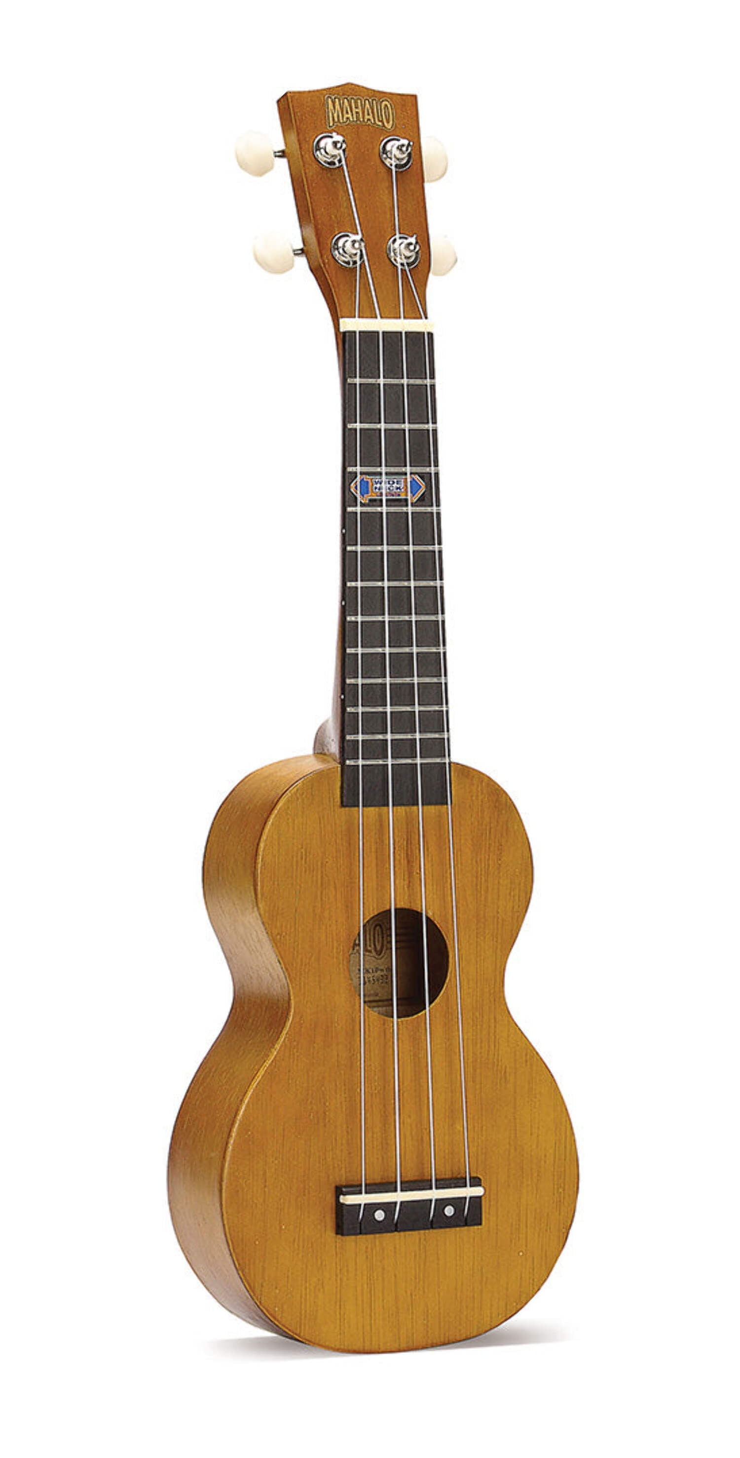 Mahalo Ukuleles MK1PWTBR Kahiko Plus Wide Neck Series Transparent Brown ...