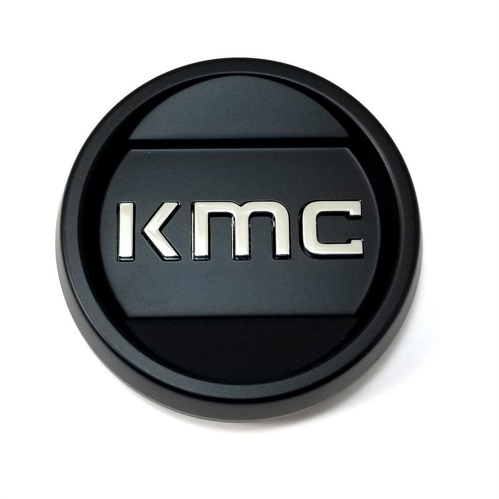 KMC Satin Black 3-1/8" Snap-In Wheel Center Hub Cap 5 Lug 5x100 ...
