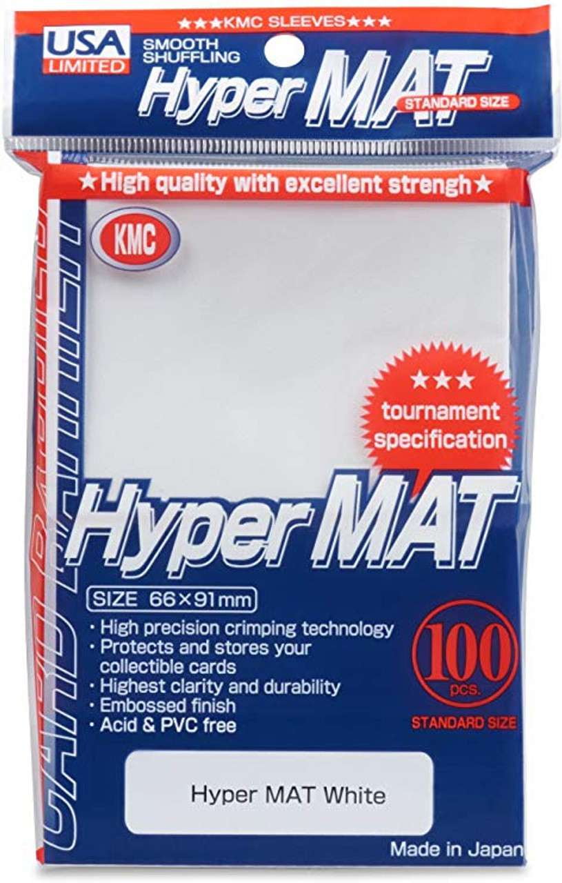 KMC Sleeves USA Pack Hyper Matte White 100-Count - Walmart.com