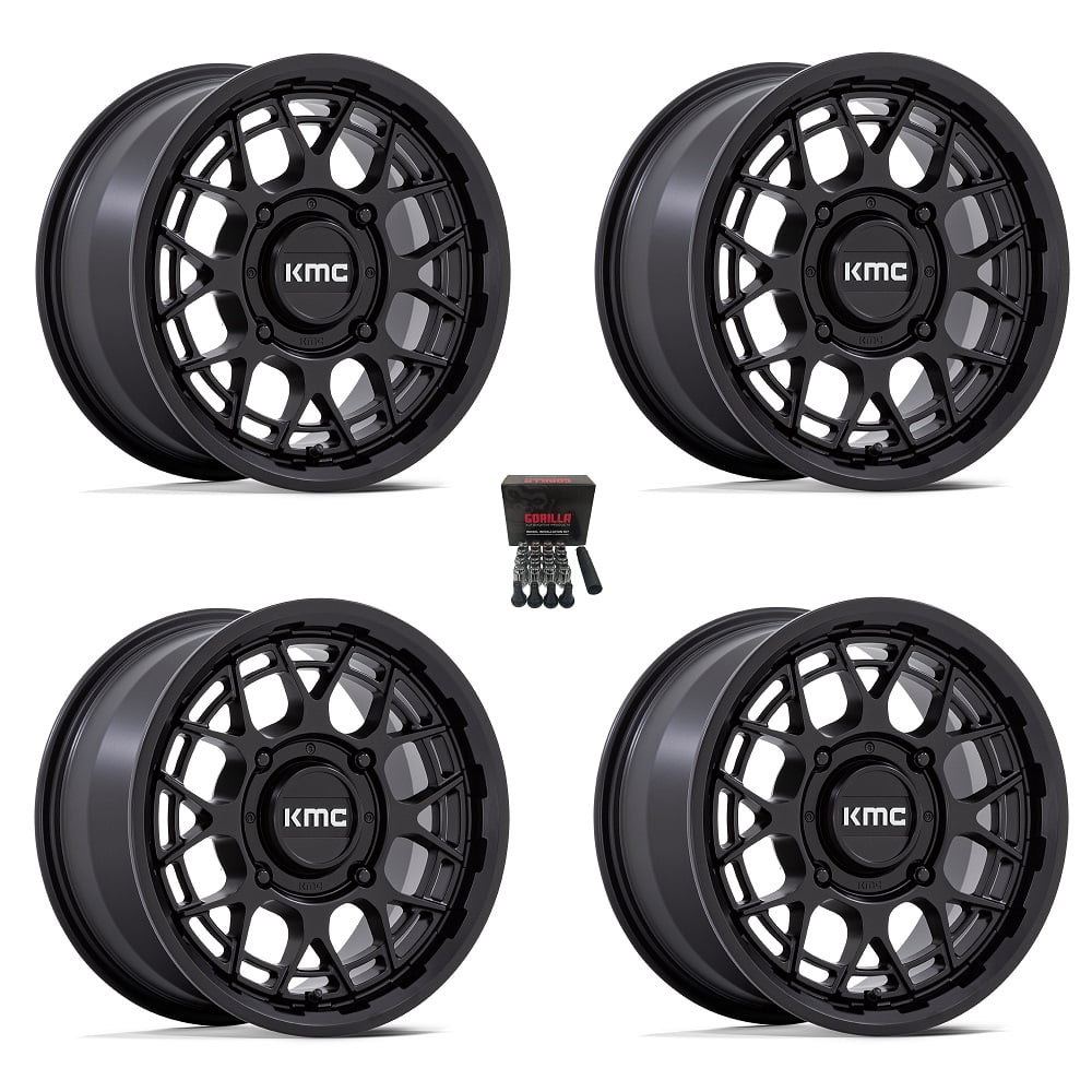 KMC Technic 15" Wheels Matte Black Commander Mav Renegade Outlander ...
