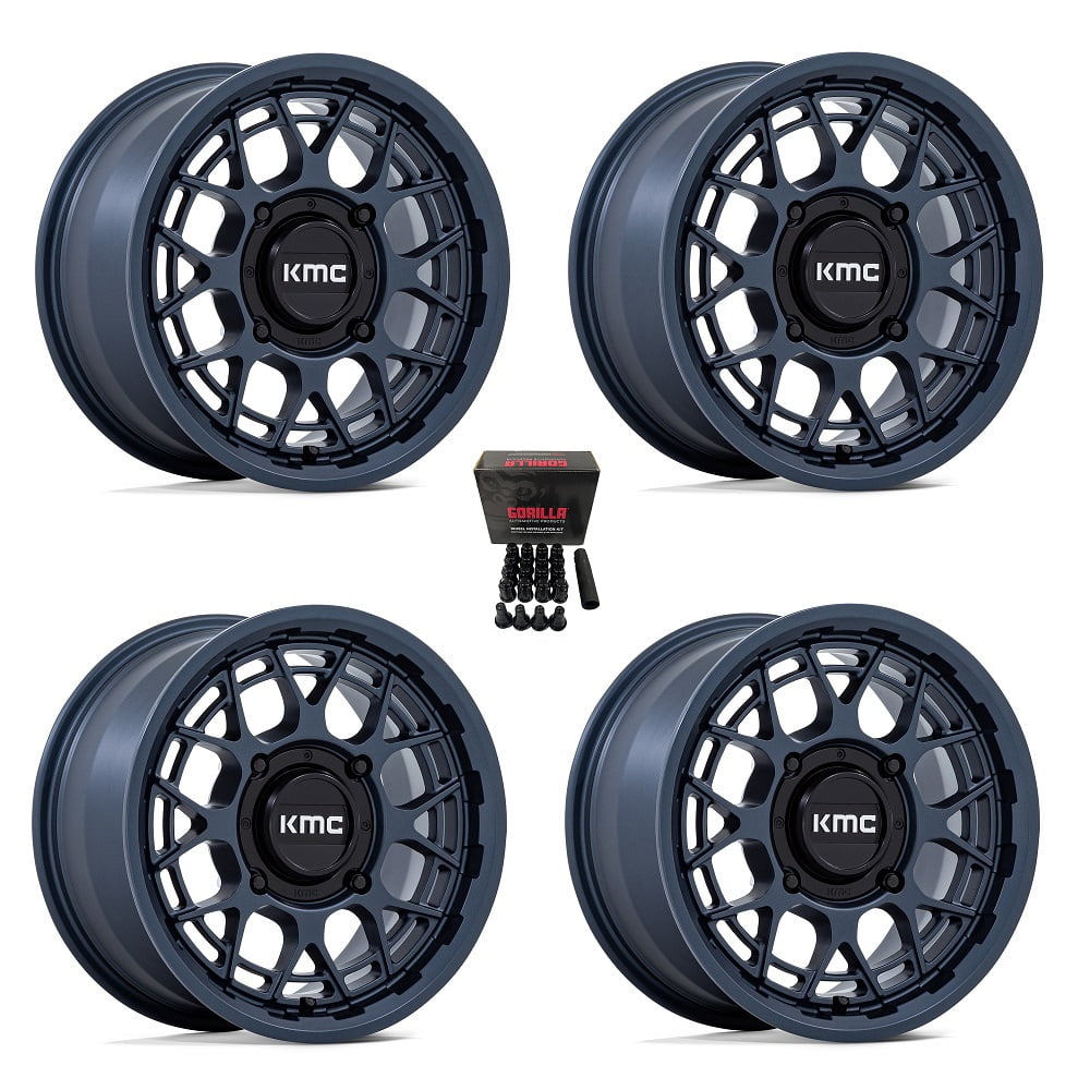 KMC Technic 15" Wheels Metallic Blue Sportsman 550 850 1000 - Walmart.com