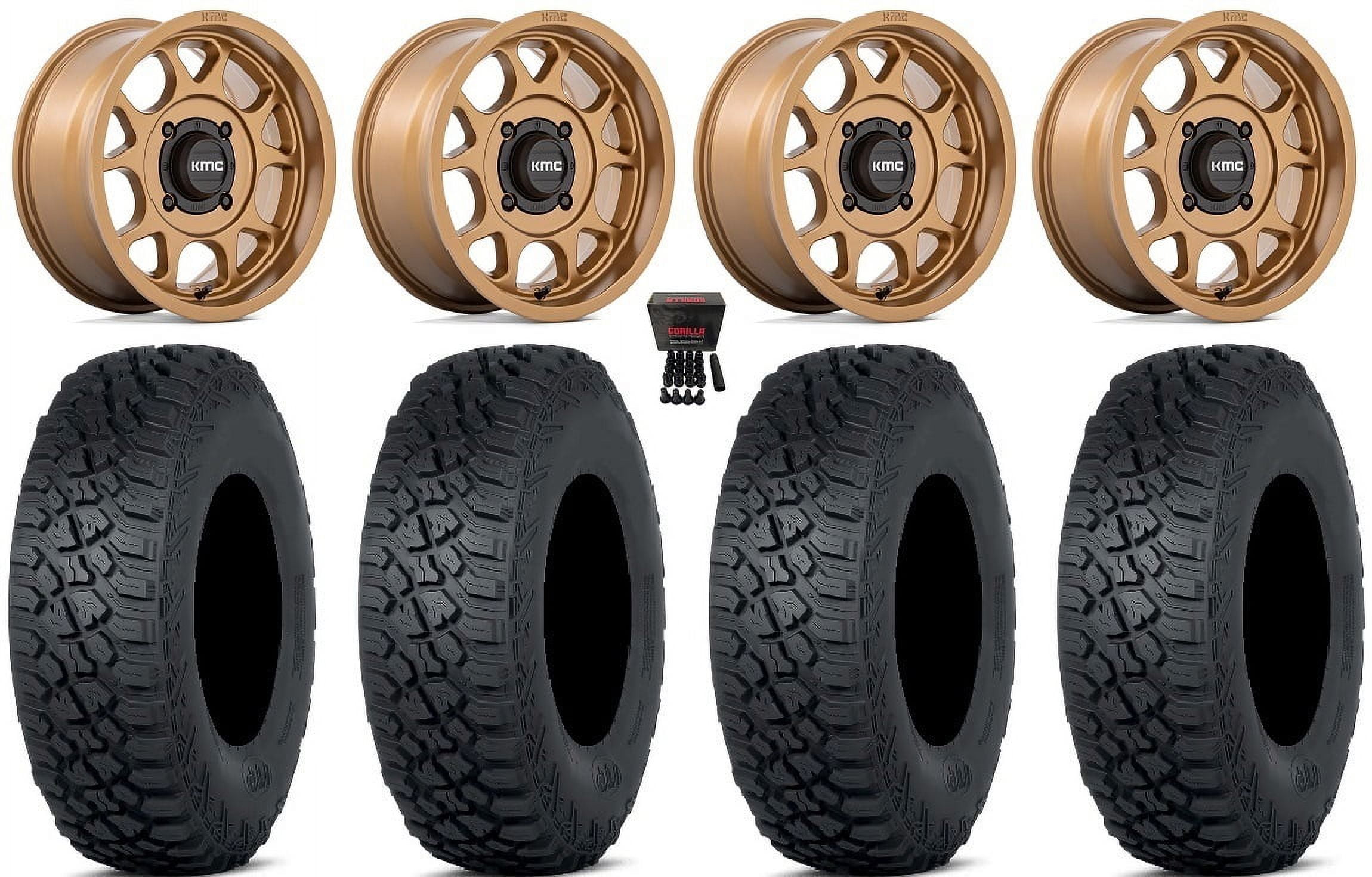 KMC Toro S 15" Wheels Br 30" Tenacity XNR (8ply) Tires Sportsman RZR ...