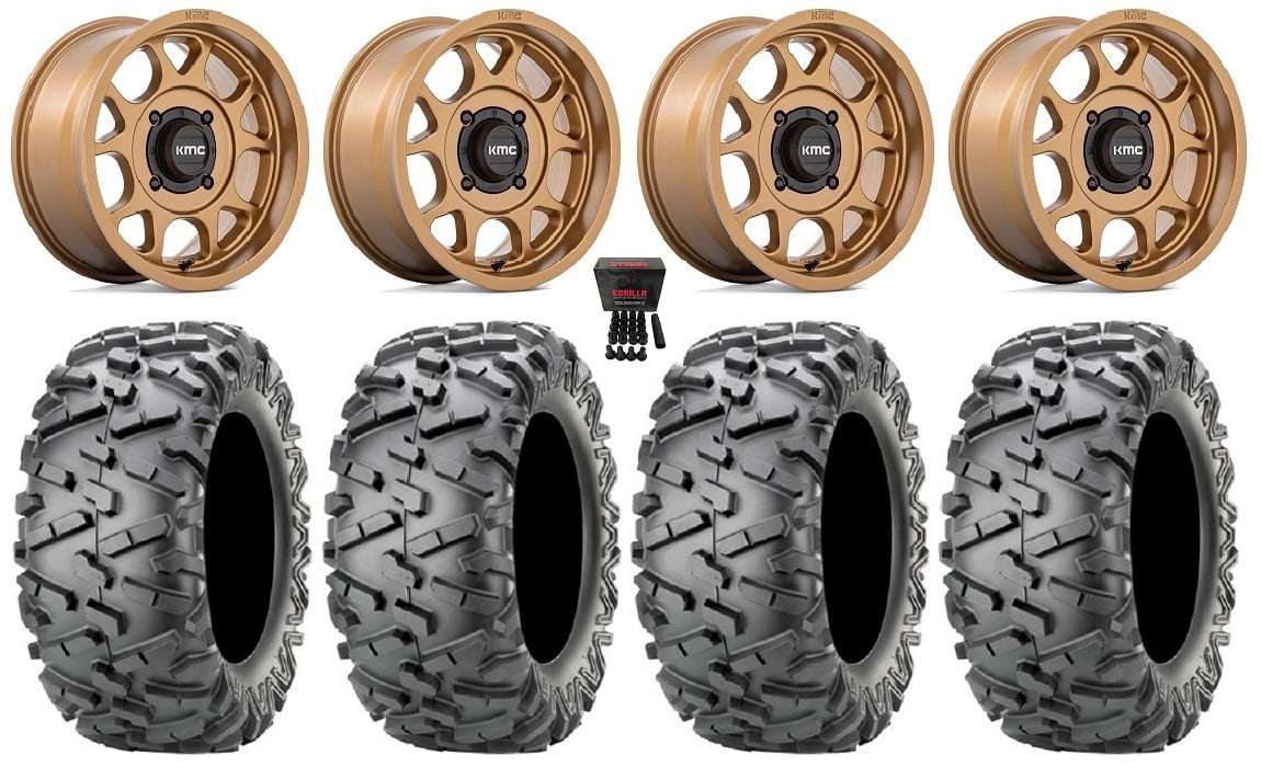 KMC Toro S 15" Wheels Bronze 30" Big Horn 2.0 Tires Kawasaki Mule Pro ...