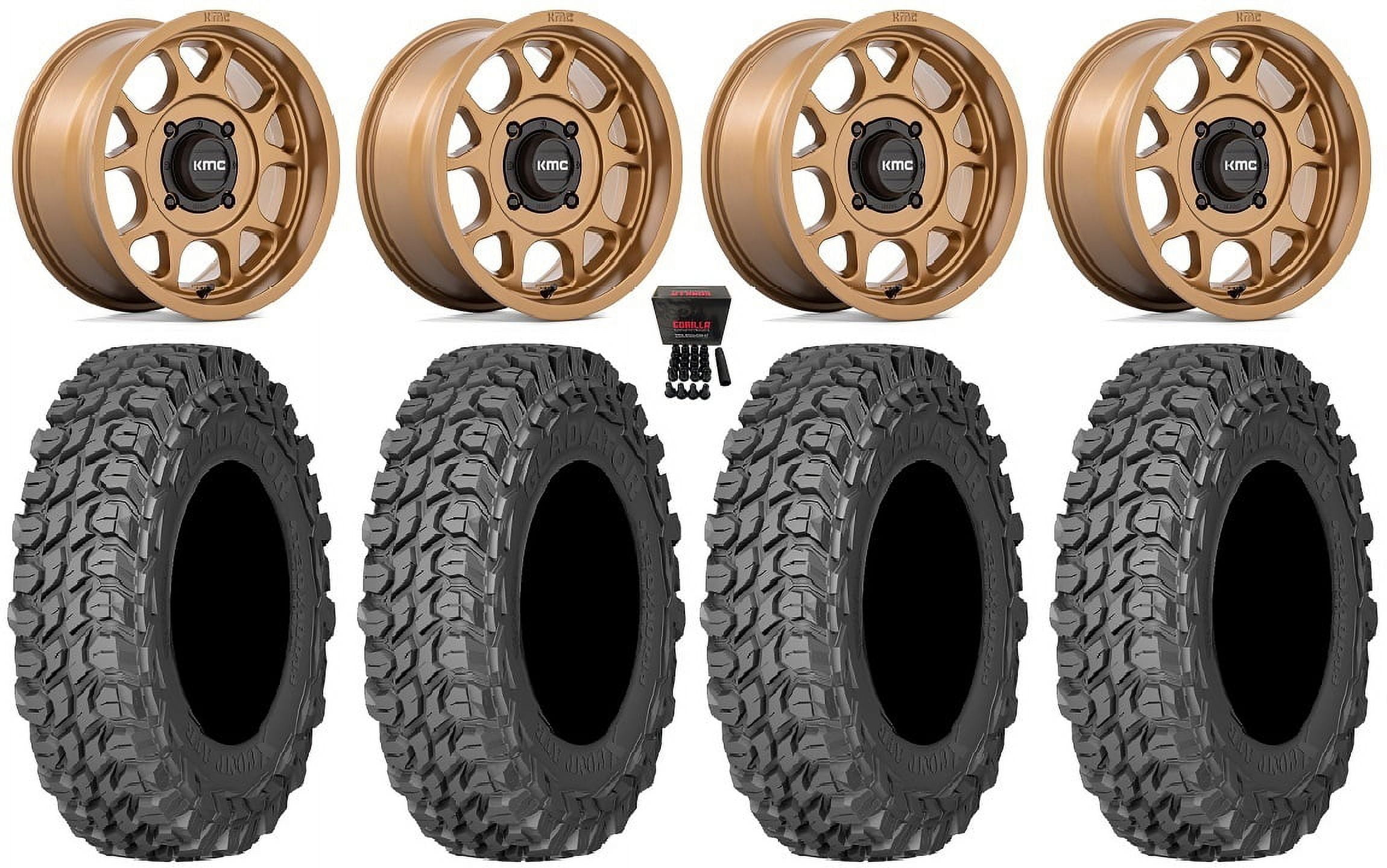 KMC Toro S 15" Wheels Bronze 32" X Comp ATR Tires Sportsman RZR Ranger ...