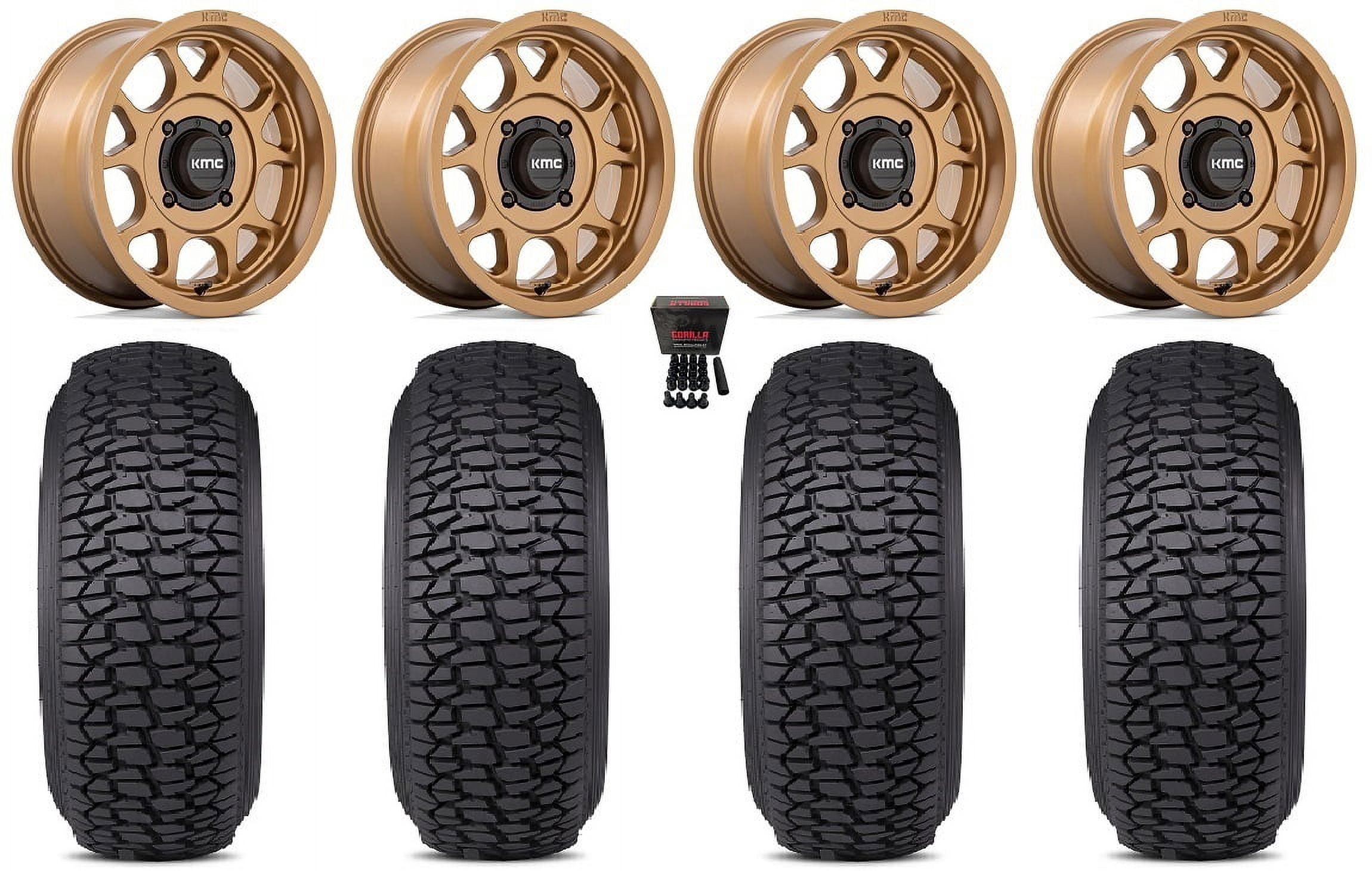 KMC Toro S 15" Wheels Bronze 35" Regulator 2 Tires Can-Am Maverick X3 ...
