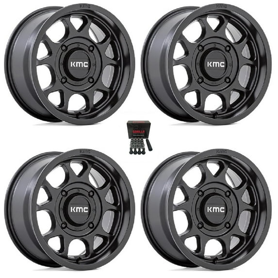 KMC Toro S 15x10 Wide Wheels Black Can-Am Commander Maverick Renegade ...