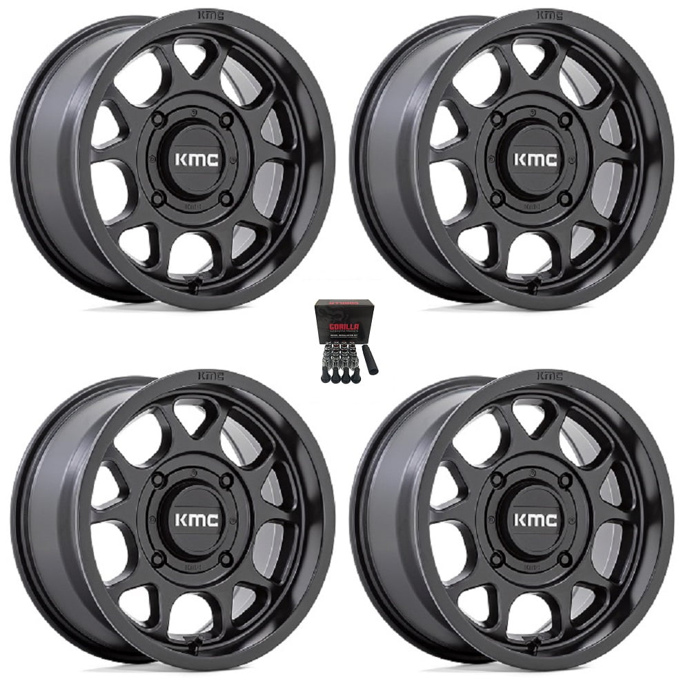 KMC Toro S 15x10 Wide Wheels Black Polaris RZR 1000 XP / Ranger XP 900/ ...