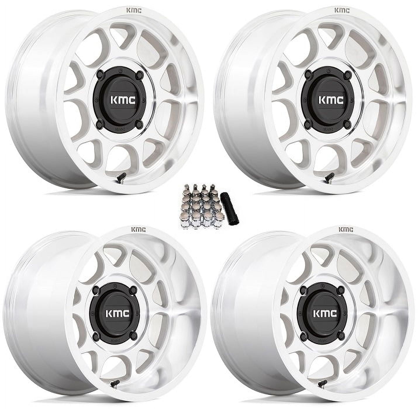 KMC Toro S 15x7/15x10 Wheels Machined Can-Am Maverick X3 / Honda ...