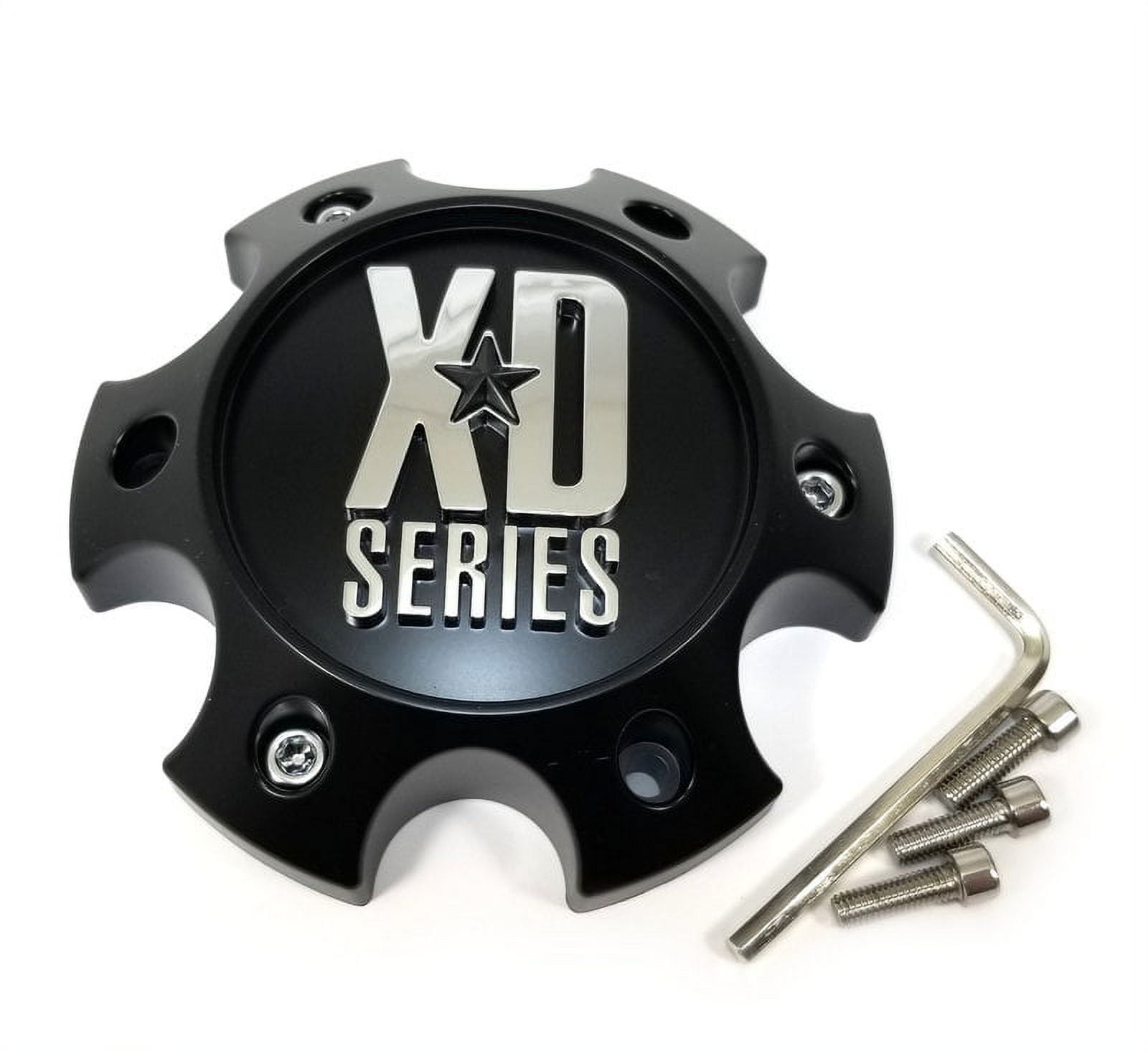 KMC Wheels XD Series Satin Black 5-1/2" OD Wheel Center Hub Cap 6 Lug ...