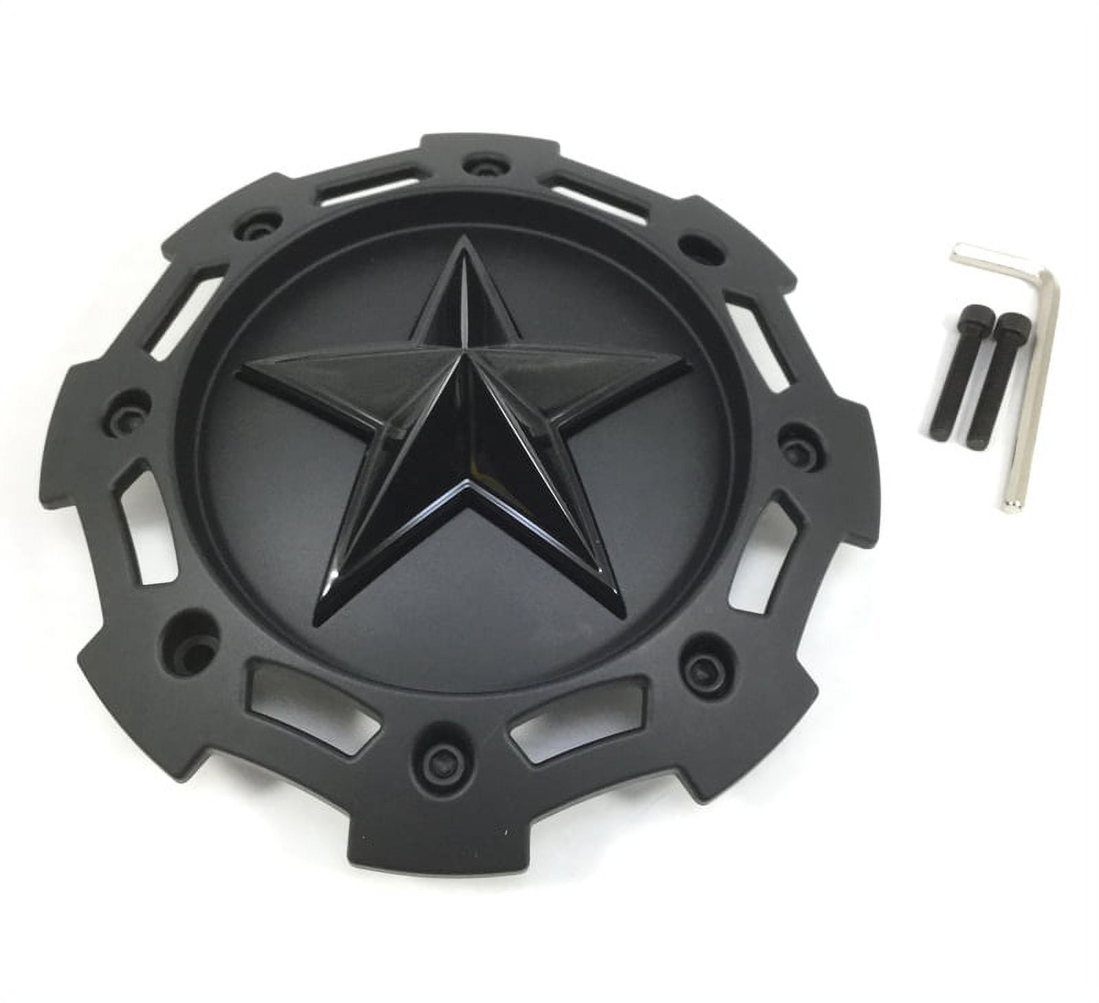 KMC XD Matte Black Wheel Center Hub Cap 7.75" for XD811 RS2 Rockstar ...