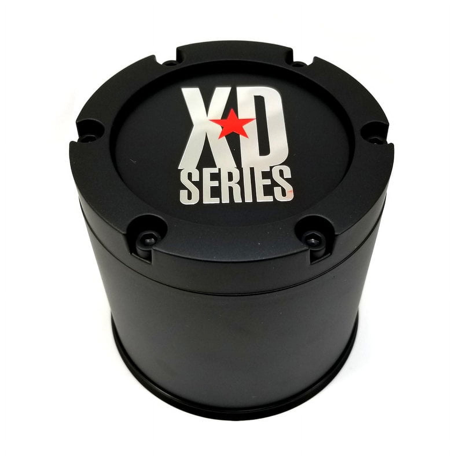 KMC XD Series Matte Black 5 1/4" Push-Thru Wheel Center Hub Cap 8 Lug ...