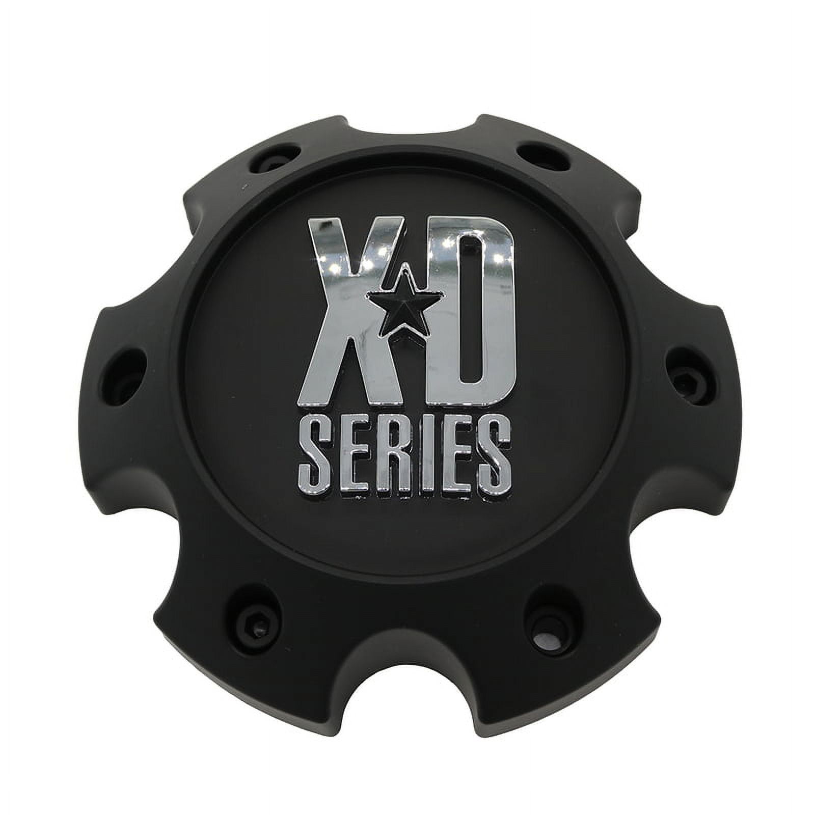 KMC XD820 Grenade Rims 6x5.5 - Matte Black Metal Wheel Center Hub Cap ...