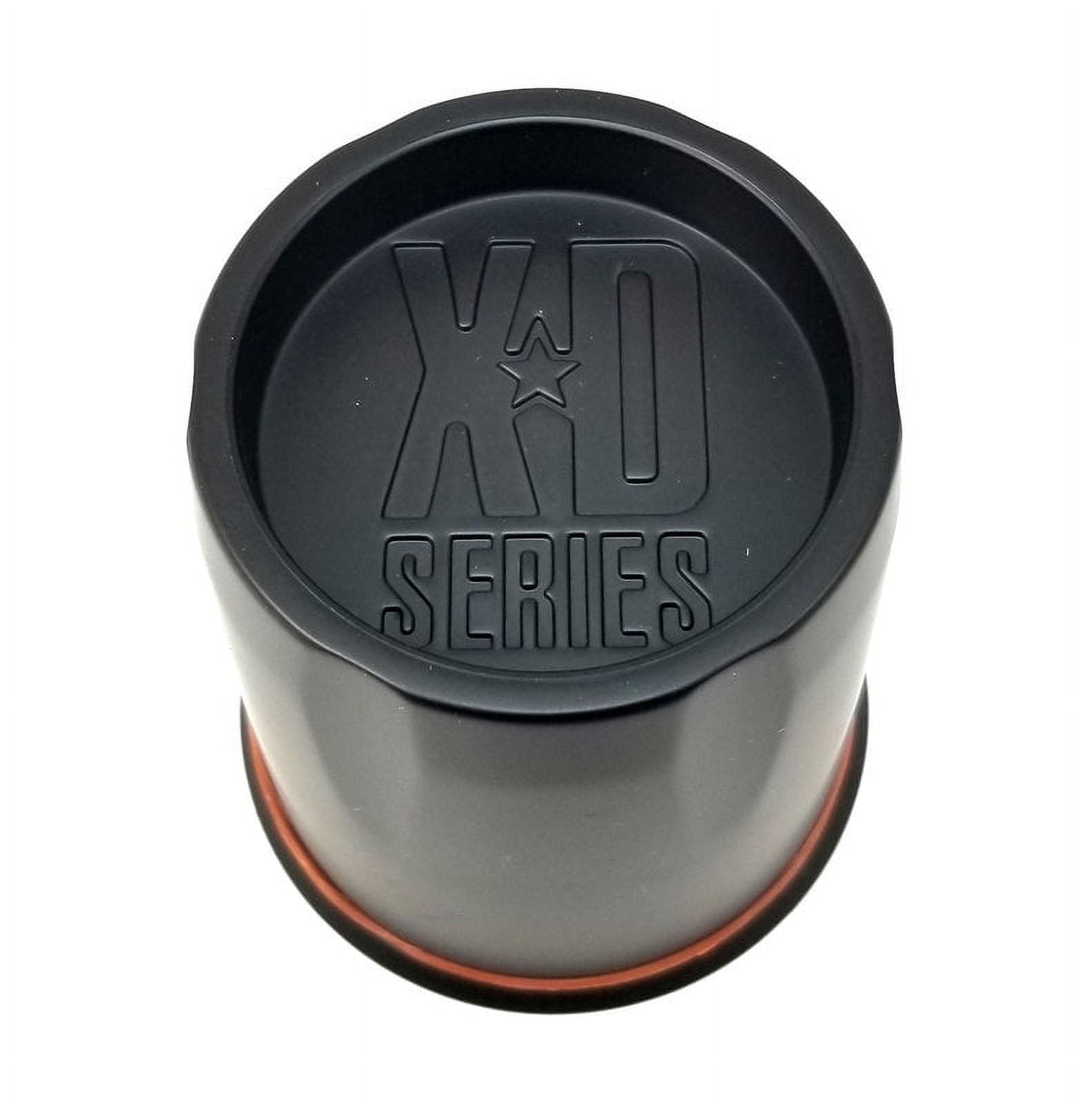 KMC XD Series Satin Black 3.27" Tall Push-Thru Wheel Center Hub Cap 5/6 ...