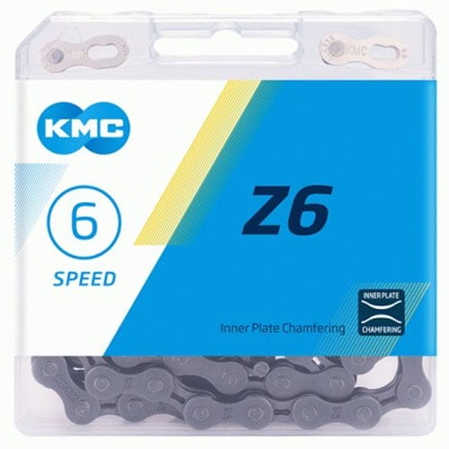 KMC Z6 5/6 Speed Chain, Grey, 114 Links - Walmart.com