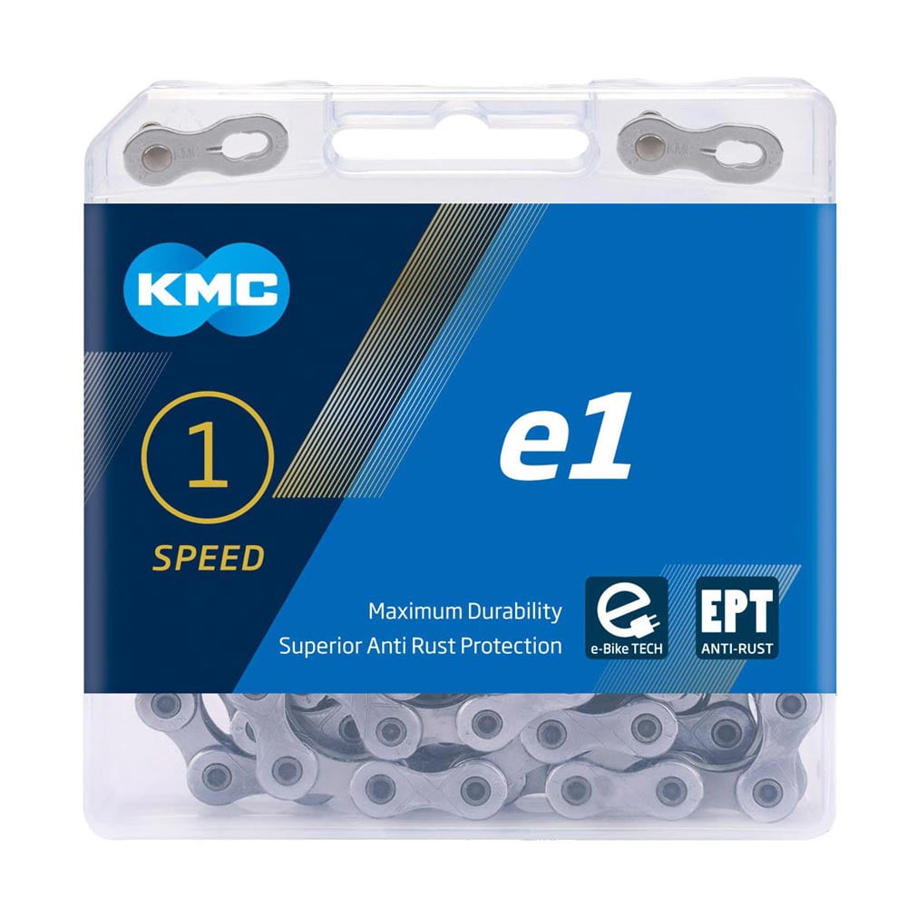 KMC E1 EPT Single Speed eBike Chain, Dark Silver, 130 Link - Walmart.com