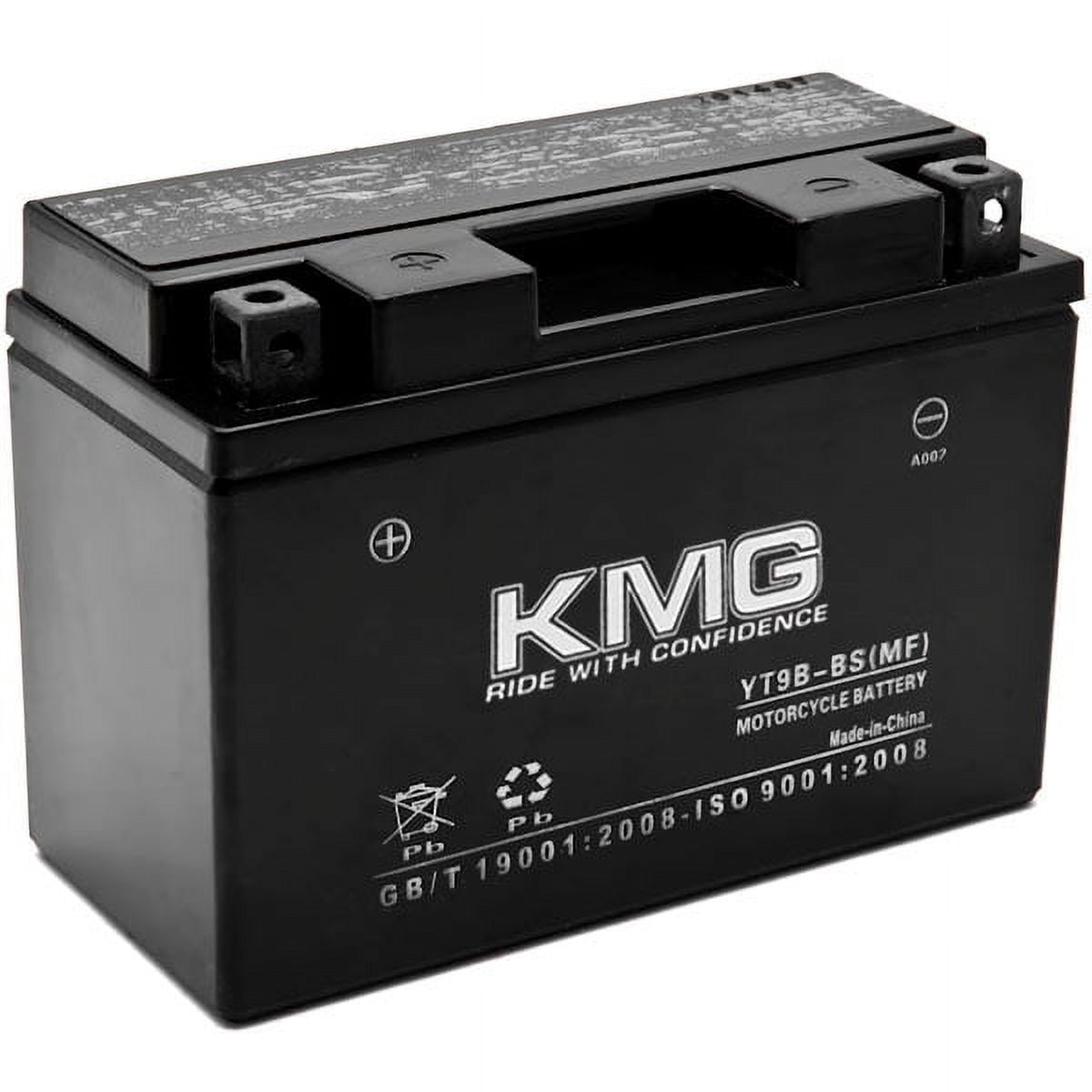 KMG YT9B-BS Battery Compatible with Yamaha XT660X,R,Z (EU) 2004-2011 Sealed Maintenance Free 12V ...