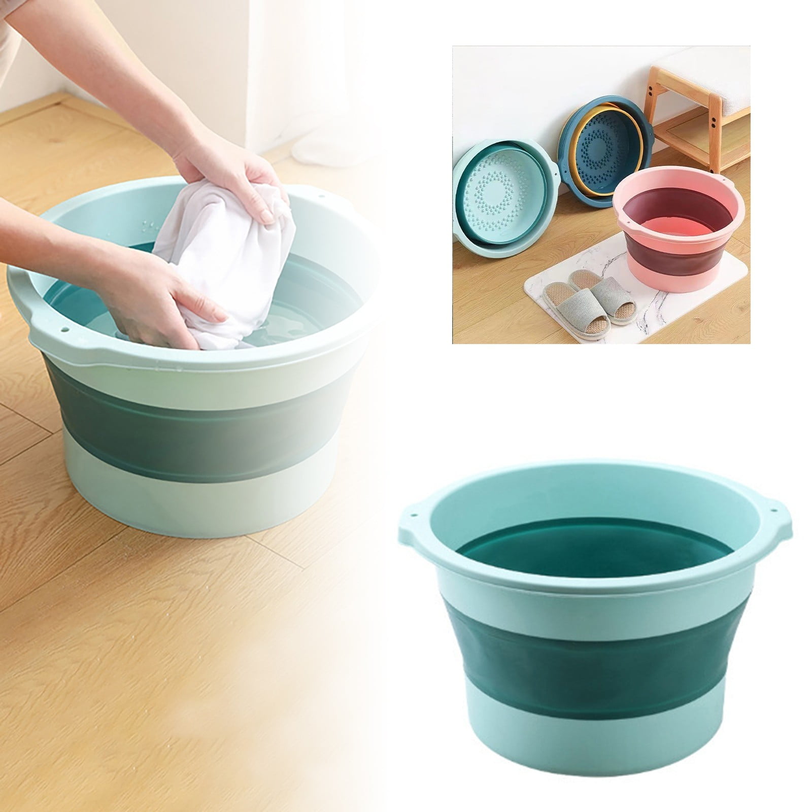 KMHYYDS Portable Pool Foot Bath,Collapsible Pool Foot Wash Basin Tub ...